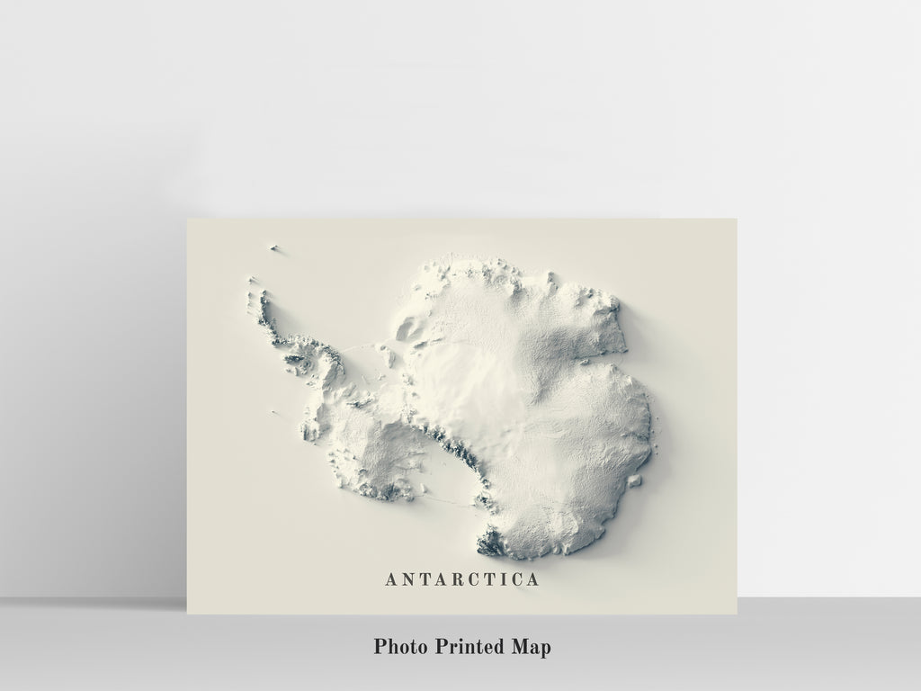 Antarctica 2D Relief Map (cópia) – Think About Maps